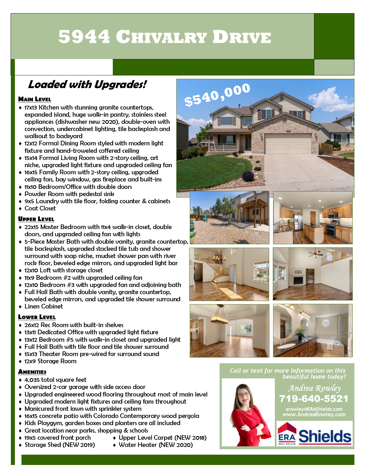 5944 Chivalry Dr. Sold for $550,000 – Andrea Rowley │ ERA Shields